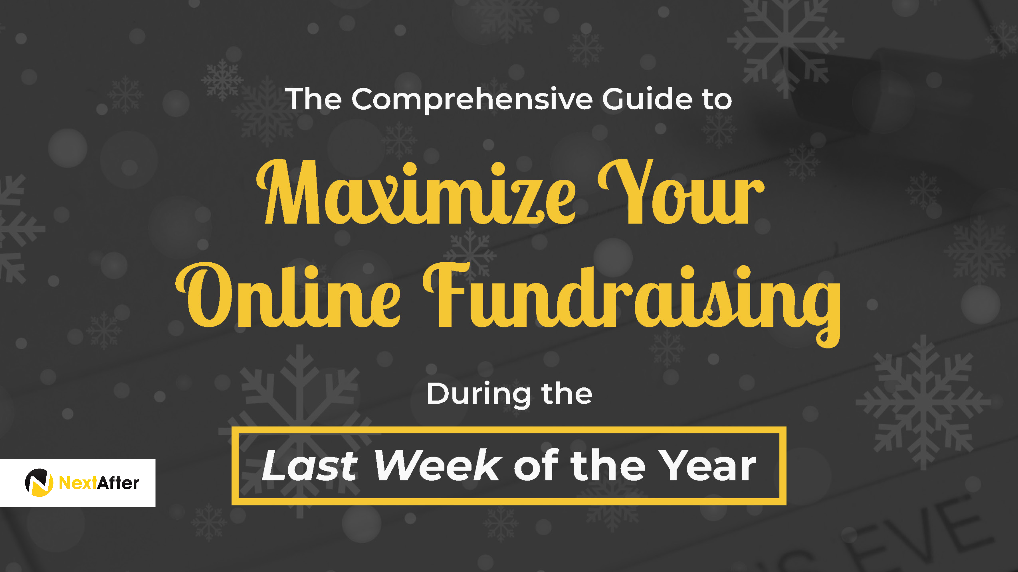 Maximize Your Online Fundraising During the Last Week of the Year ...