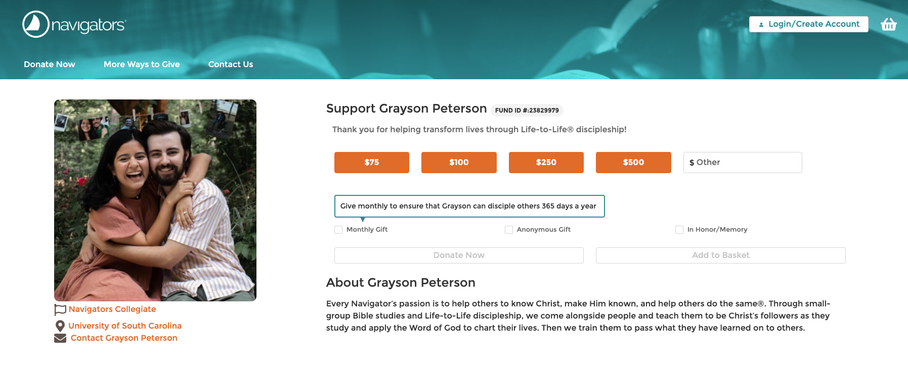 How adding a personalized monthly call out to staff donation pages ...