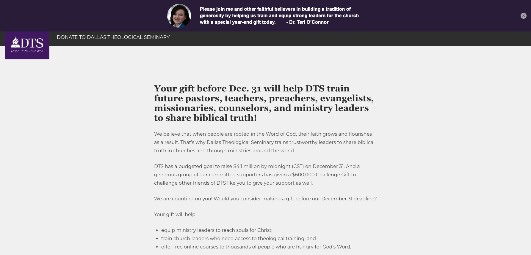 How adding a sticky bar to a year-end fundraising campaign donation ...